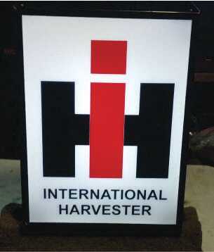 IH International Harvester light up sign 23x15x2.5 inch | Pretty cool signs