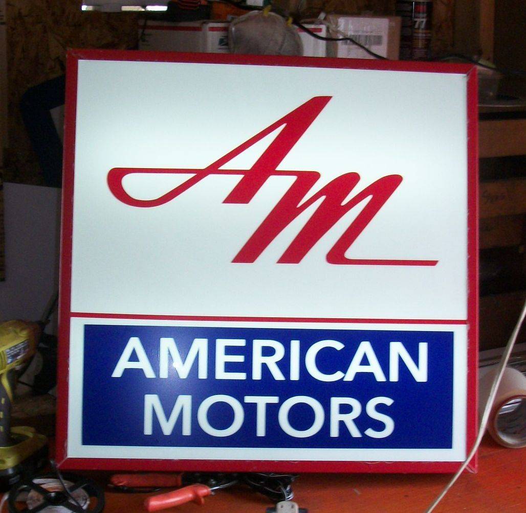 American Motors light up sign 21x21x3 inch | Pretty cool signs